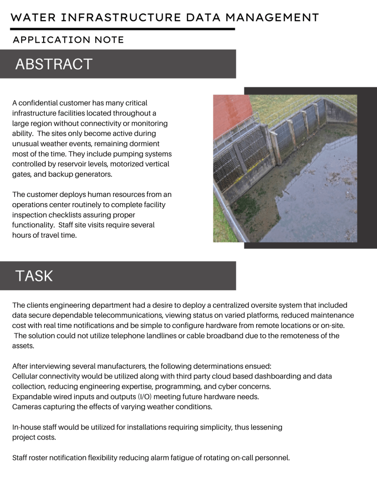 Application Note: Water Infrastructure Data Management – Neal Systems ...