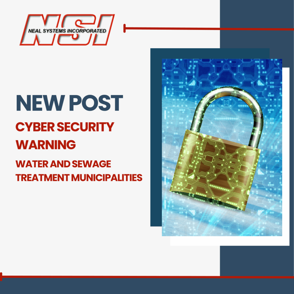 Cyber Security Warning: Water and Sewage-Treatment Municipalities ...